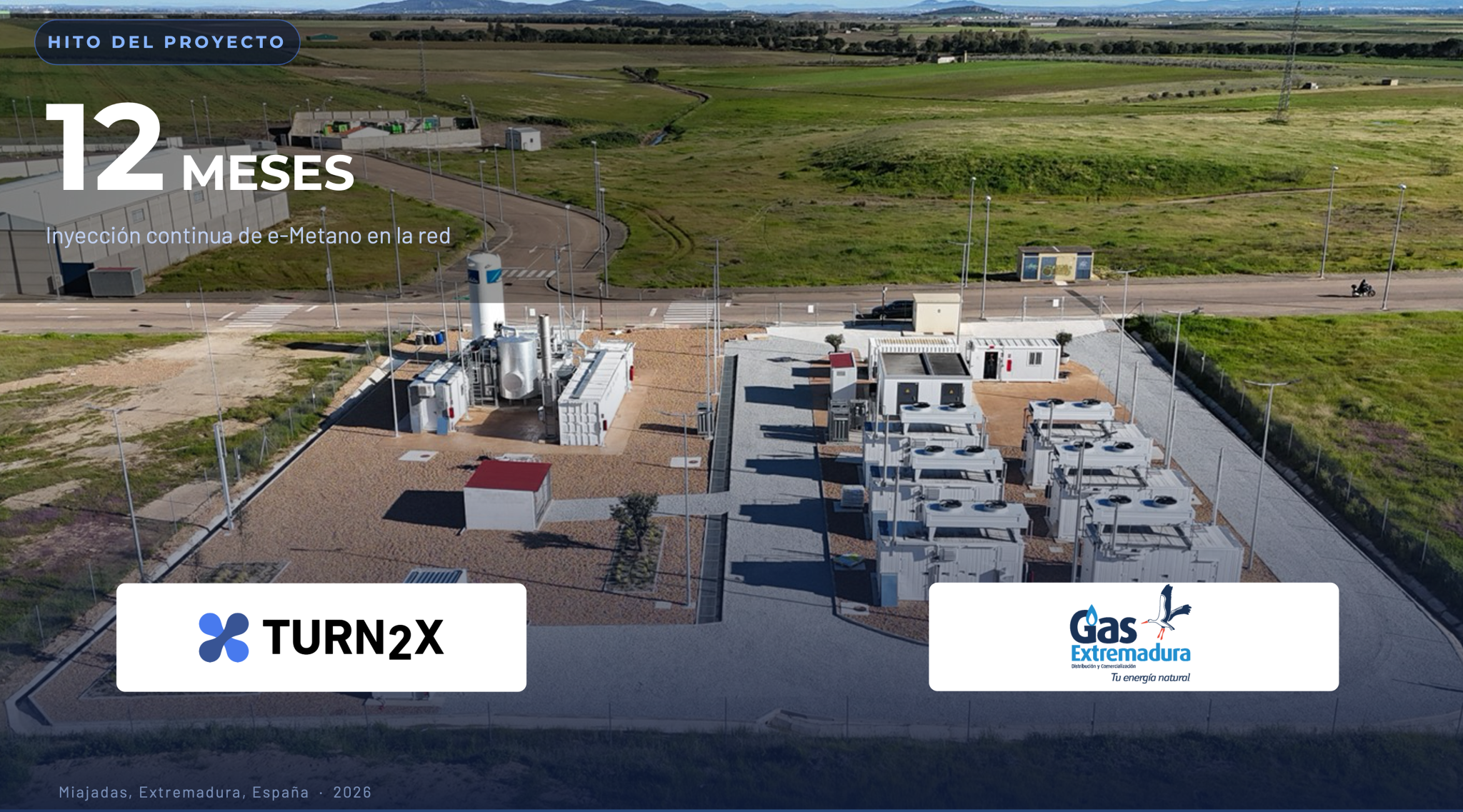 Gas Extremadura y Turn2X celebran 12 meses de inyección continua de e ...